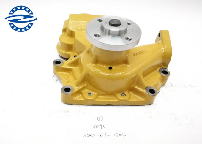 Yellow Clour S4D95 Water Pump 6204-61-1304 For PC60 Excavator Spare Parts
