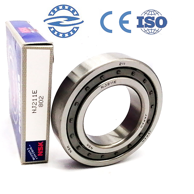 Automotive Single Row NJ211E Cylindrical Roller Bearing SIZE 55x100x21